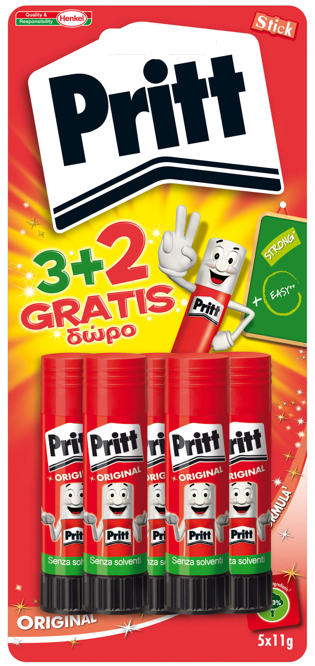 PRITT Colla Stick 11g bl 5pz - Henkel Italia Srl